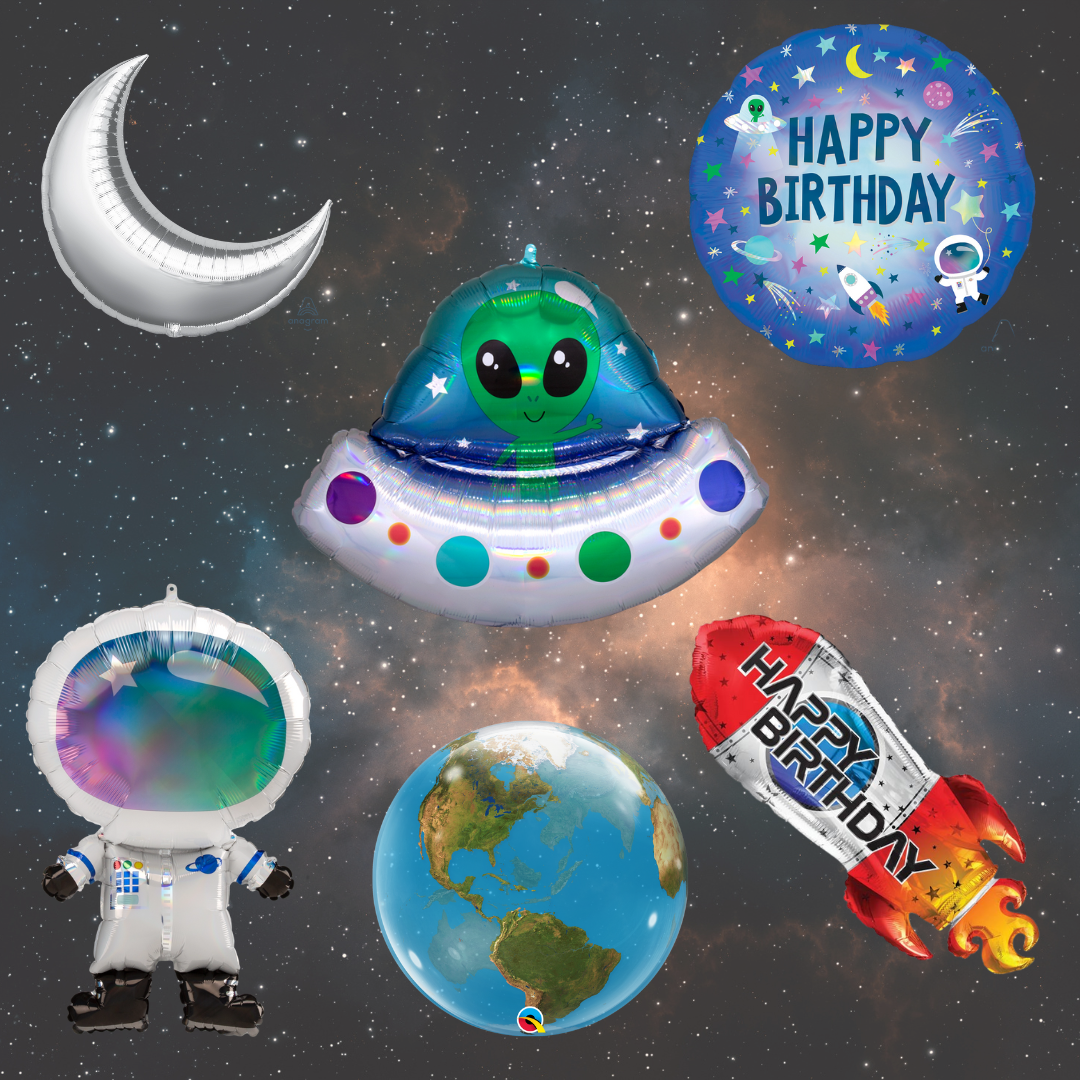 Space / Galaxy / Alien – Inflate Balloons