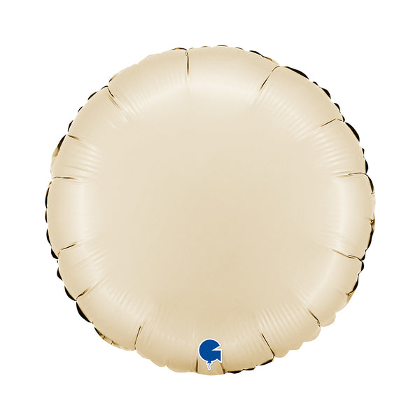 18" Cream Circle Foil – Inflate Balloons