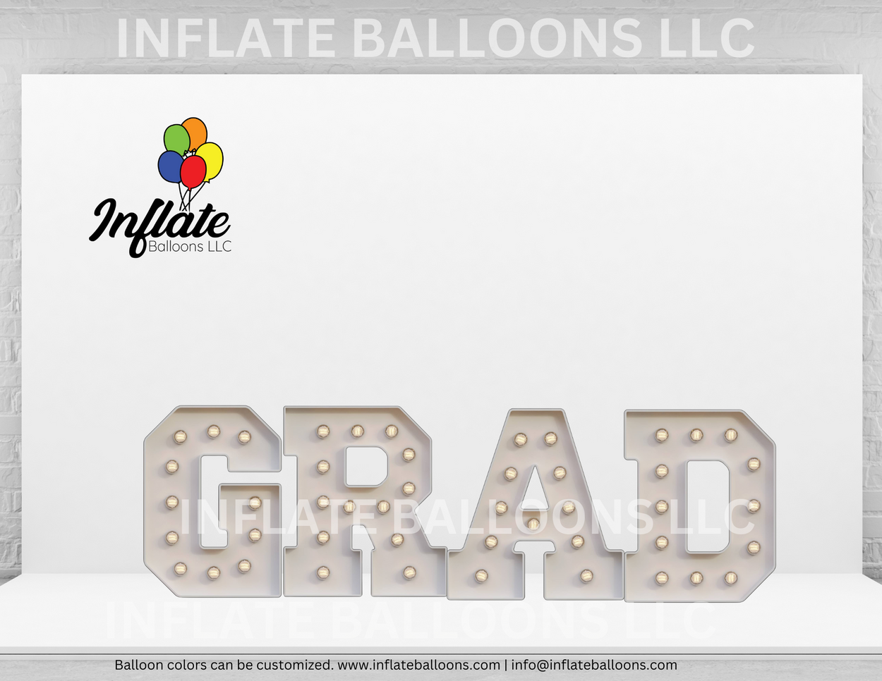 Grad Marquee Lights – Inflate Balloons