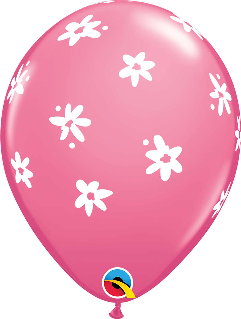 11" Latex - Daisies – Inflate Balloons