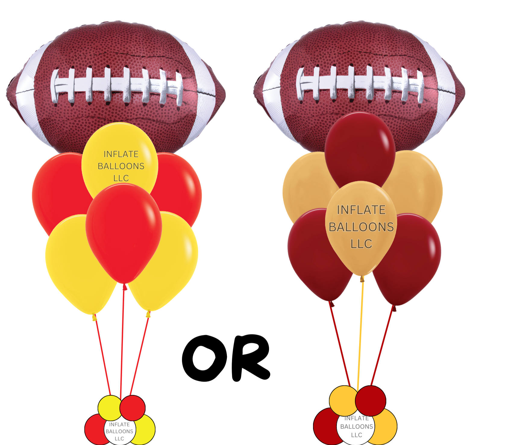 Football & Team Colors- Large Bouquet – Inflate Balloons