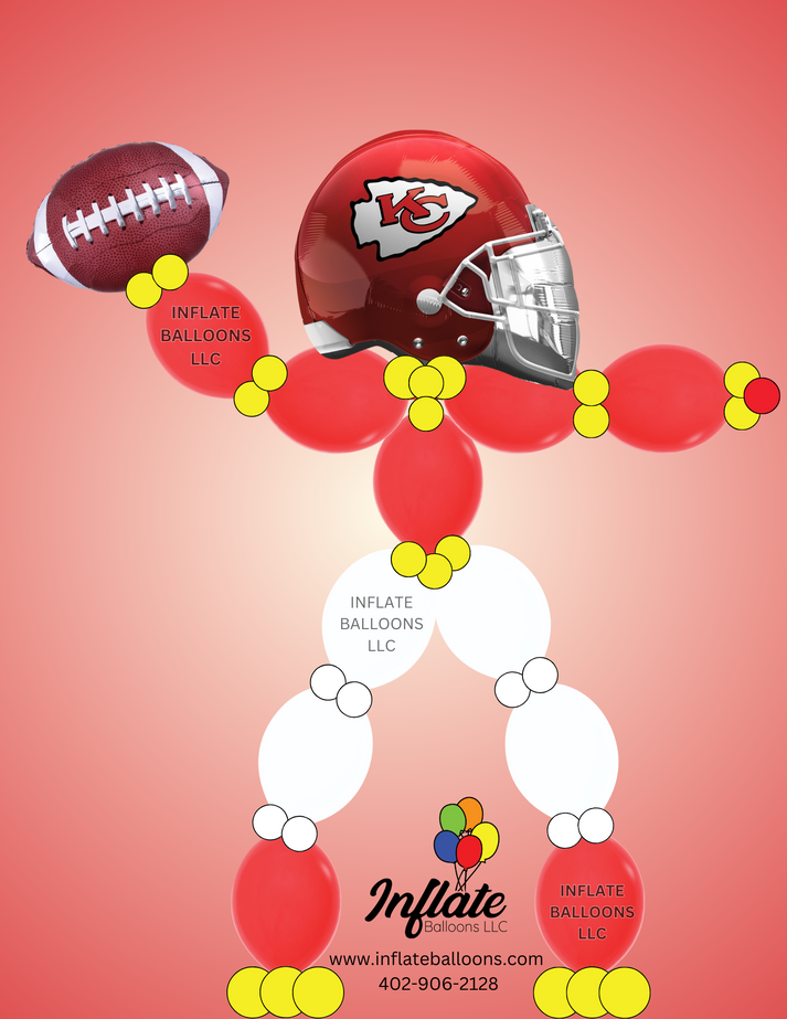 Lifesize - Football Player – Inflate Balloons