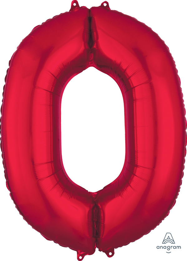 34" Large Red Numbers – Inflate Balloons